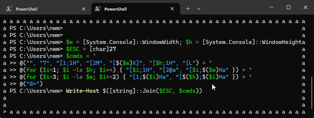 ANSI Control Sequences