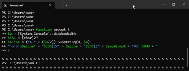 ANSI Control Sequences