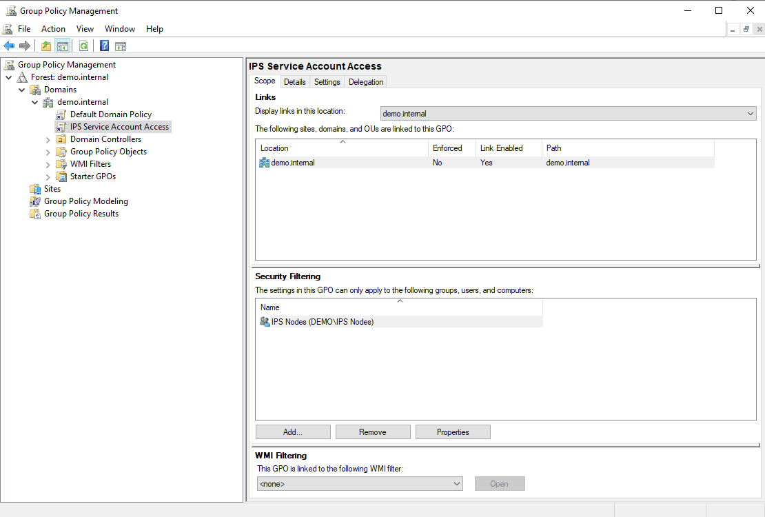 IPS Deployment Notes